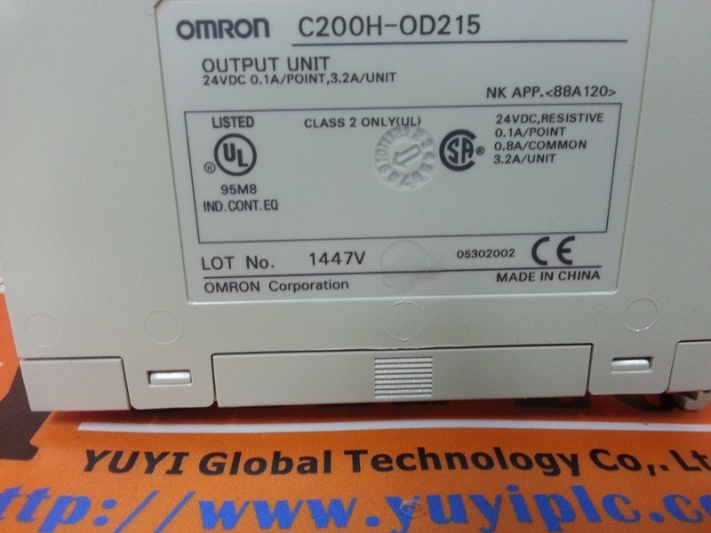 OMRON C200H-OD215 OUTPUT UNIT MODULE - 裕益科技自動化設備可程式編碼器PLC分散式控制系統DCS